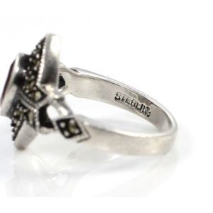 Judith Jack | Jewelry | Judith Jack Sterling Silver Garnet Marcasite ...